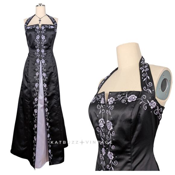 Niki Livas | Dresses | Vintage Livas Prom Dress Maxi Gown 6 Purple ...